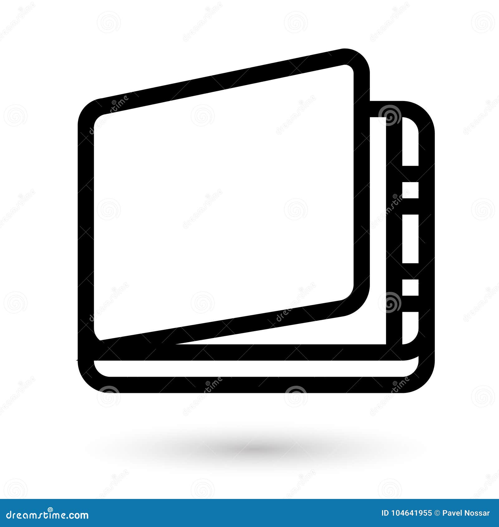 Paper scanner linear icon stock vector. Illustration of icon - 104641955