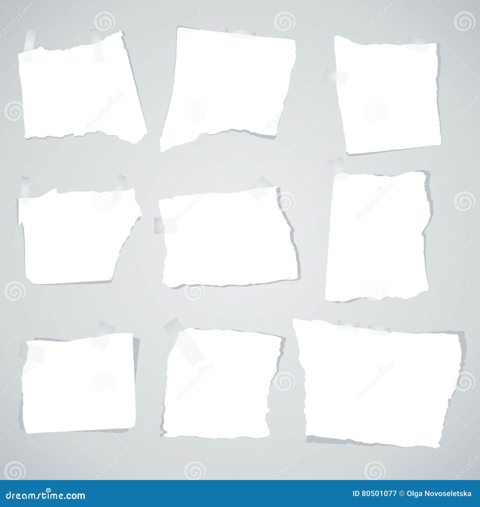 Paper and scotch stock vector. Illustration of office - 80501077