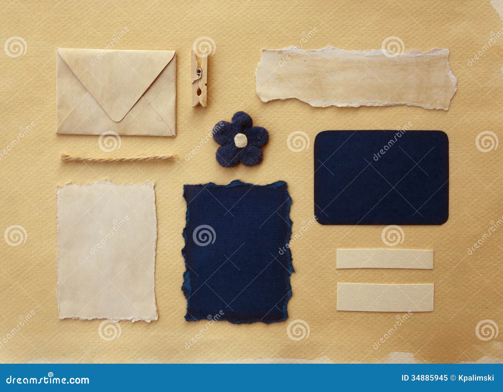 Paper scrap collection stock image. Image of elements - 34885945