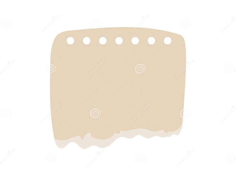 Paper Scrap, Ripped Page Piece. Torn Note Paper Page, Vector ...