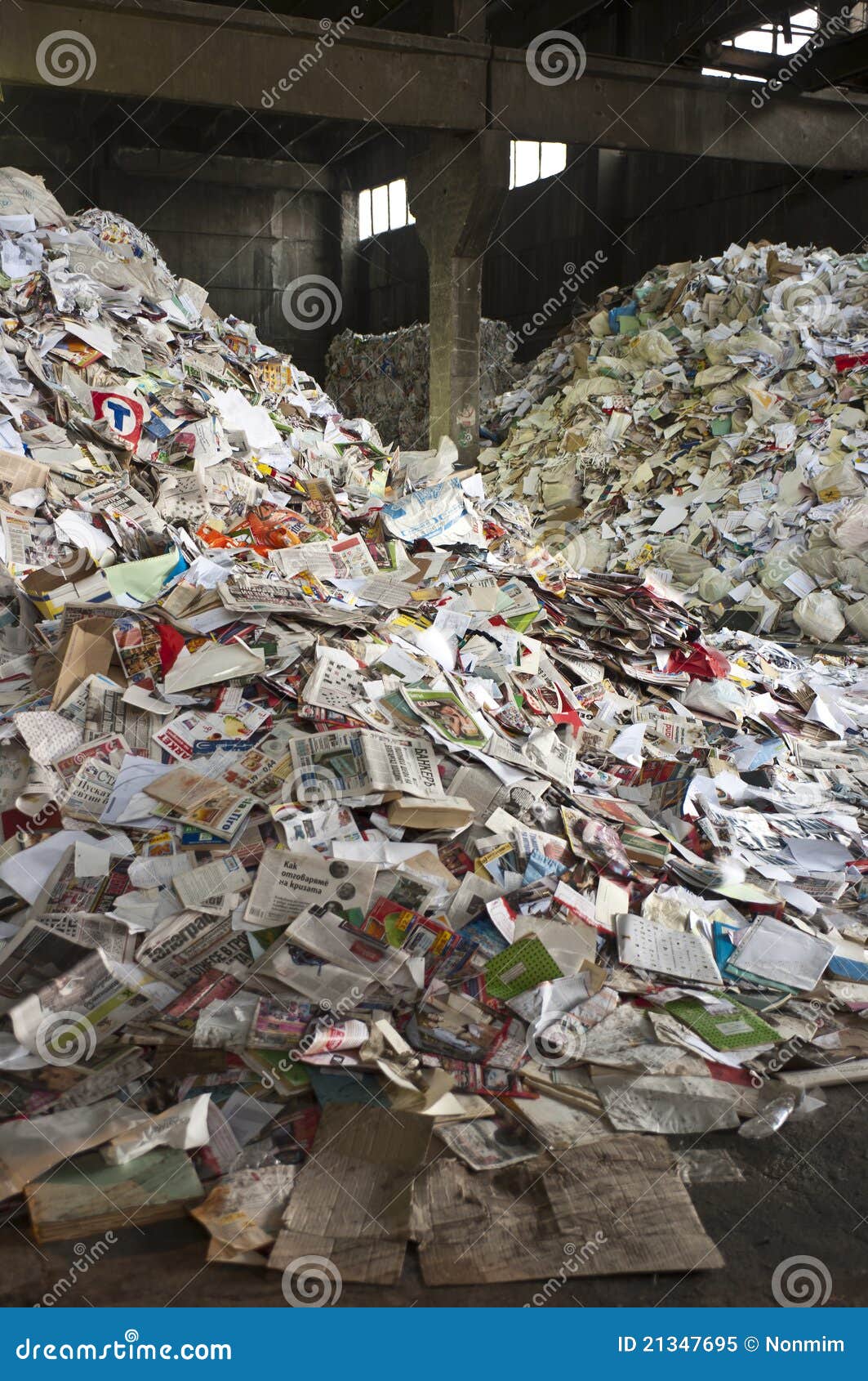 Paper scrap yard editorial image. Image of industry, paper - 21347695