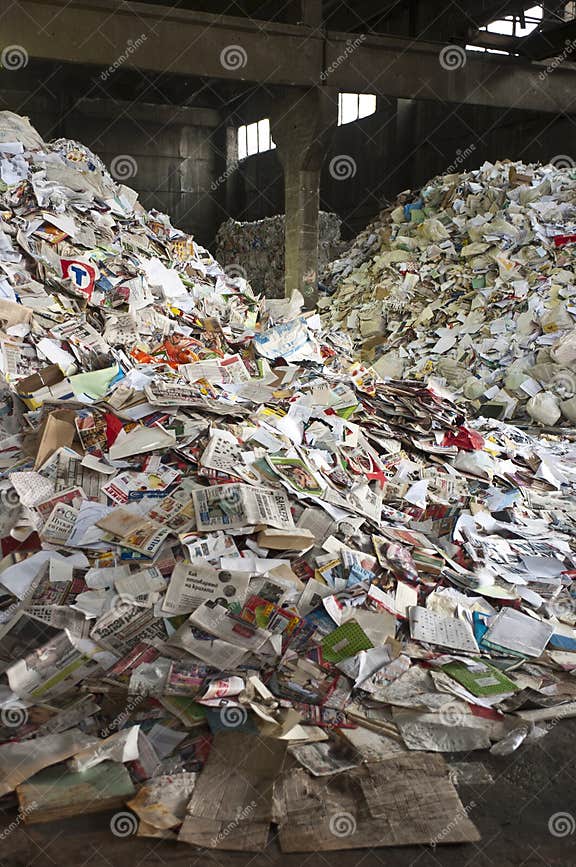 Paper scrap yard editorial image. Image of industry, paper - 21347695
