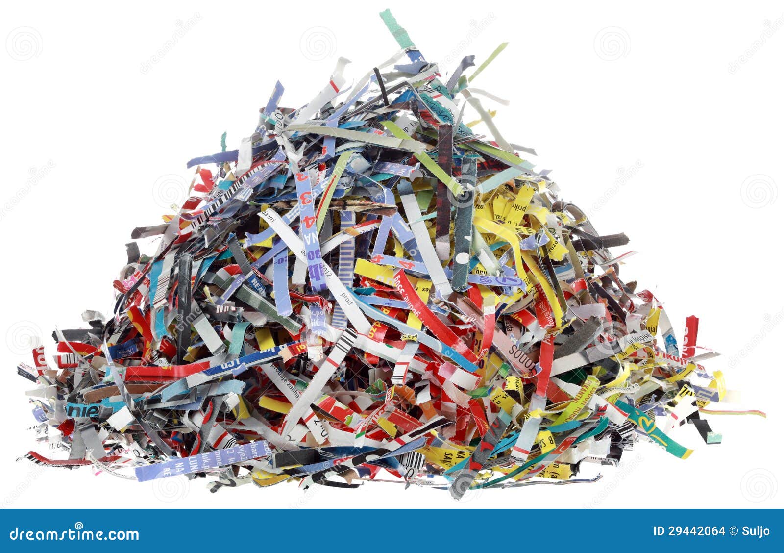 Paper Scraps Cutout stock photo. Image of cutting, shreddings - 29442064