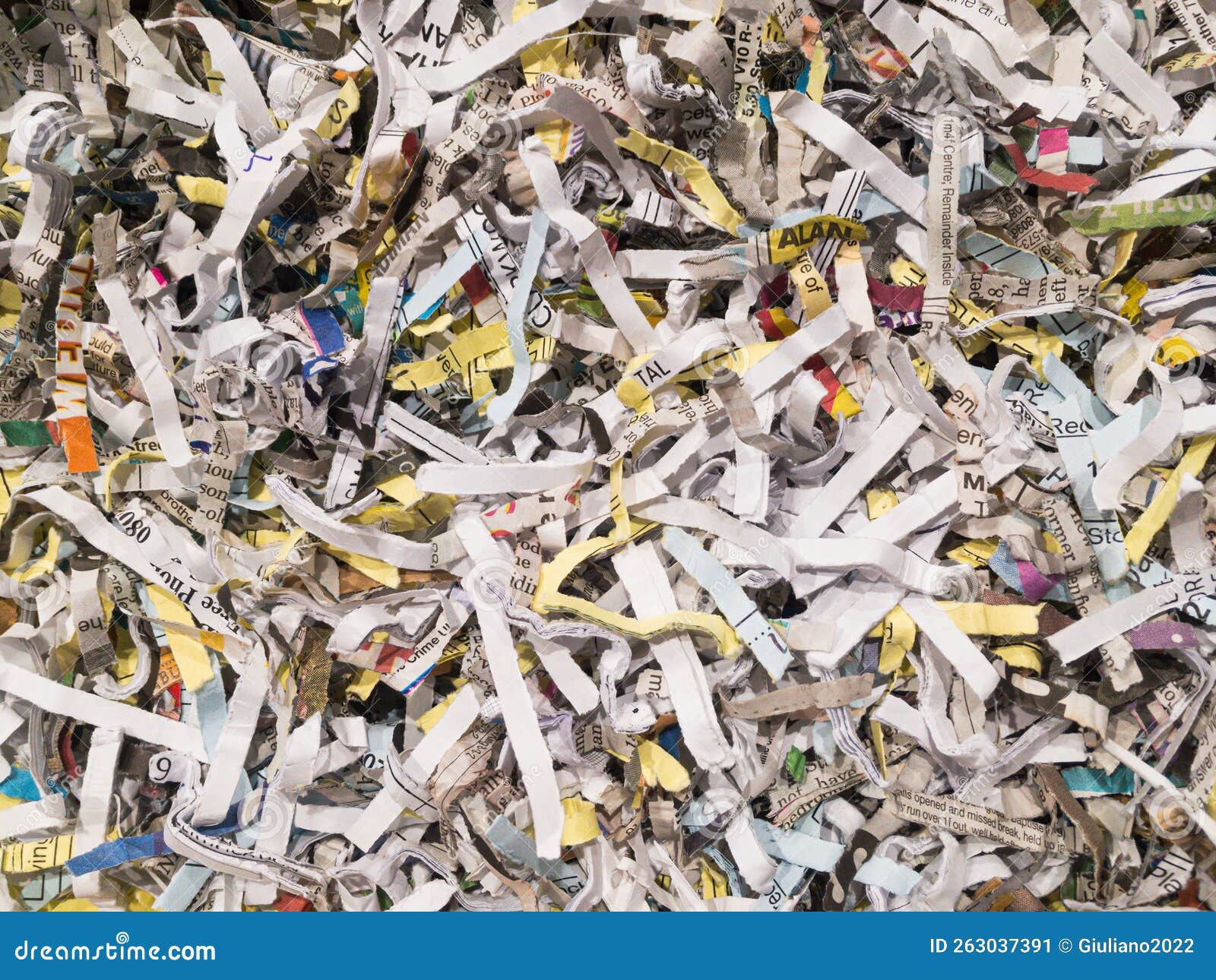 Paper scraps stock image. Image of scrap, rubbish, pattern - 263037391