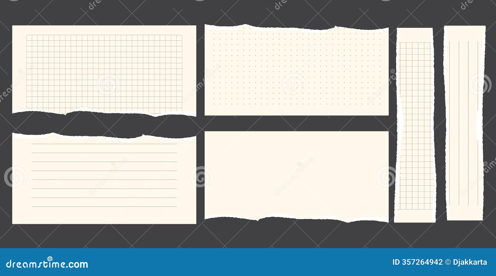 Paper Scraps. Torn Pieces of Paper, with Torn Edges for Notes ...