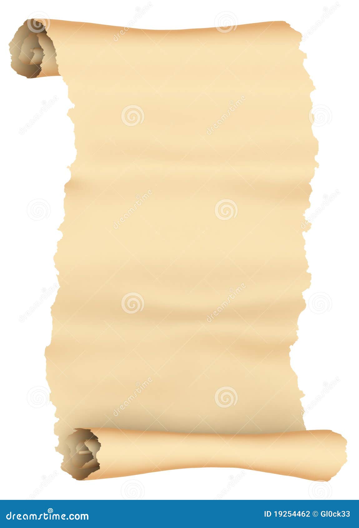 Paper scroll stock illustration. Illustration of scrapbook - 19254462