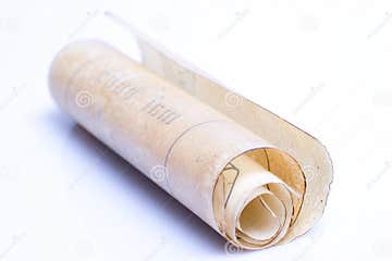 Paper scroll stock photo. Image of write, antique, calligraphy - 2014726