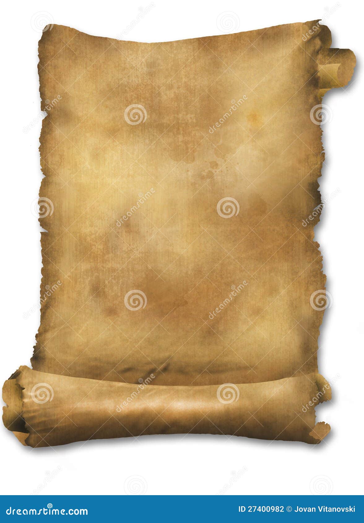 Paper scroll stock illustration. Illustration of document - 27400982