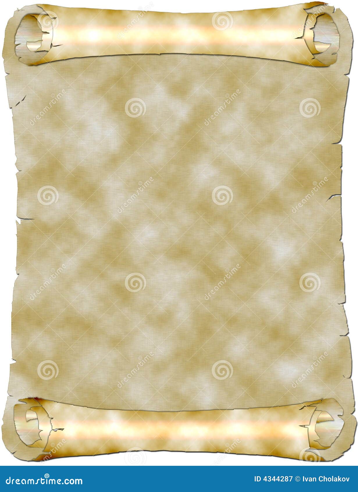 Paper scroll stock illustration. Illustration of parchment - 4344287