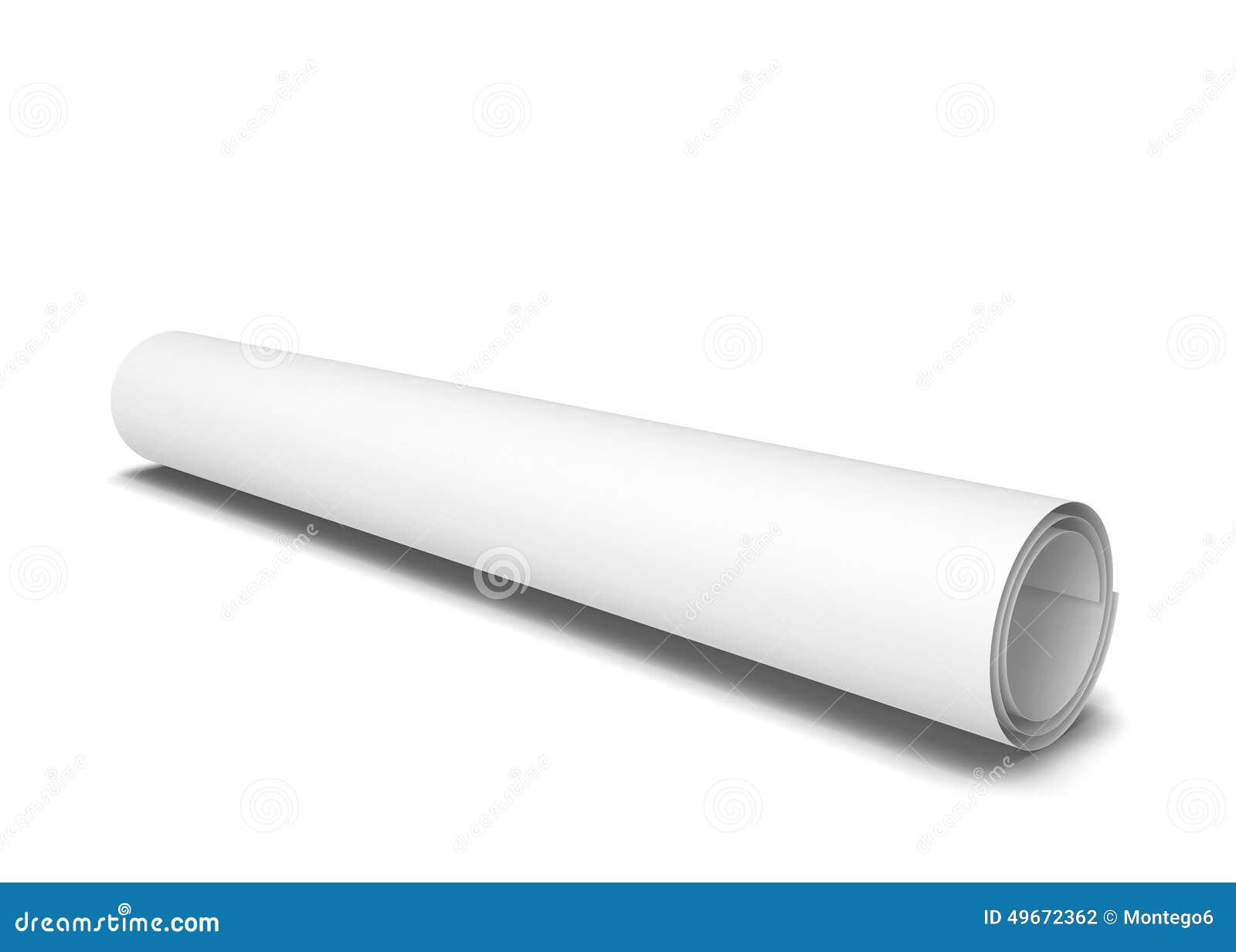 Paper scroll stock illustration. Illustration of sheet - 49672362