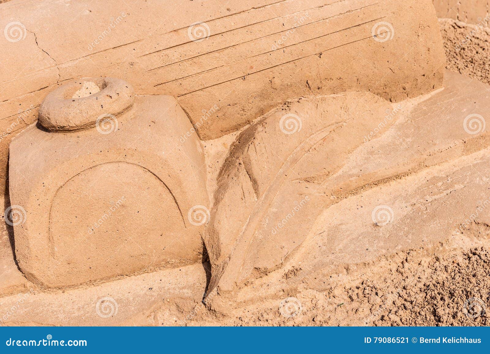 Paper Scroll with Feather Pen and Ink Pot in Sand Stock Image - Image ...