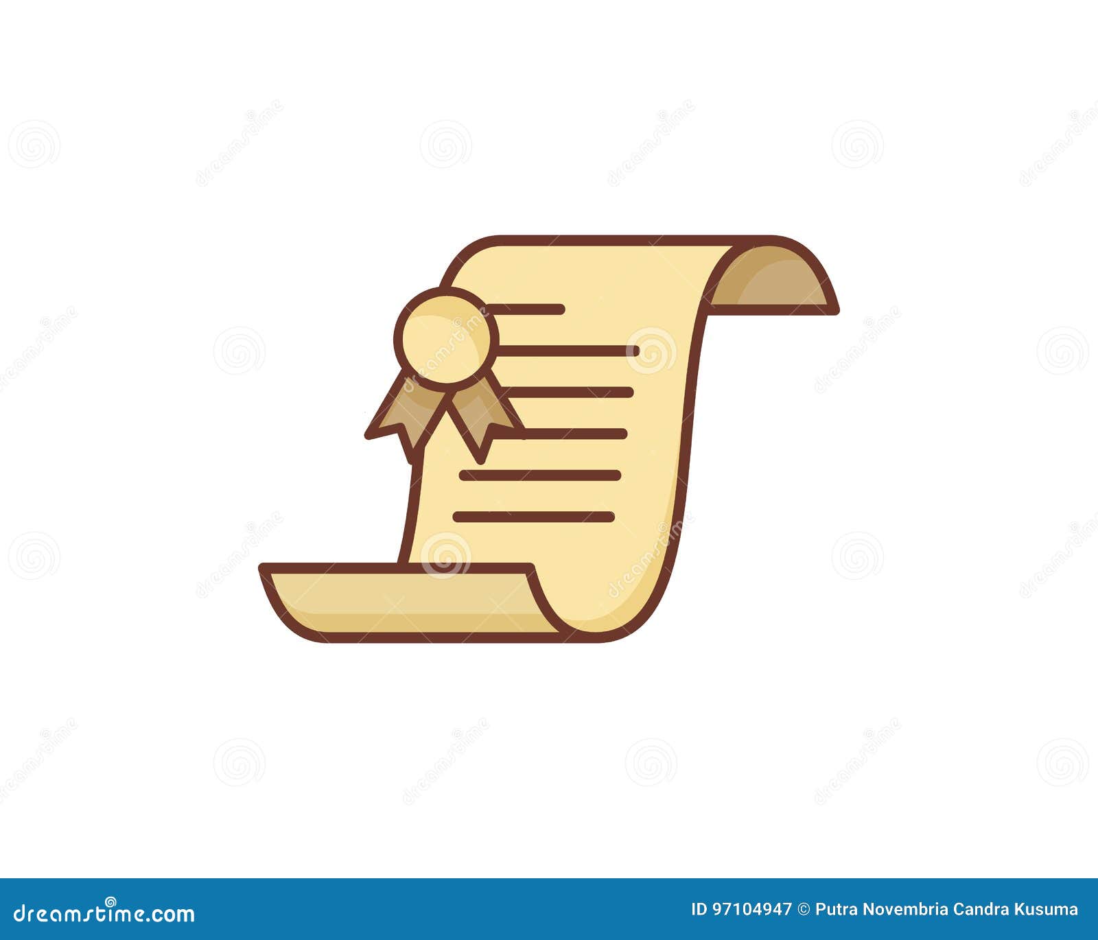 Paper Scroll Icon Logo Design Element Stock Vector - Illustration of ...