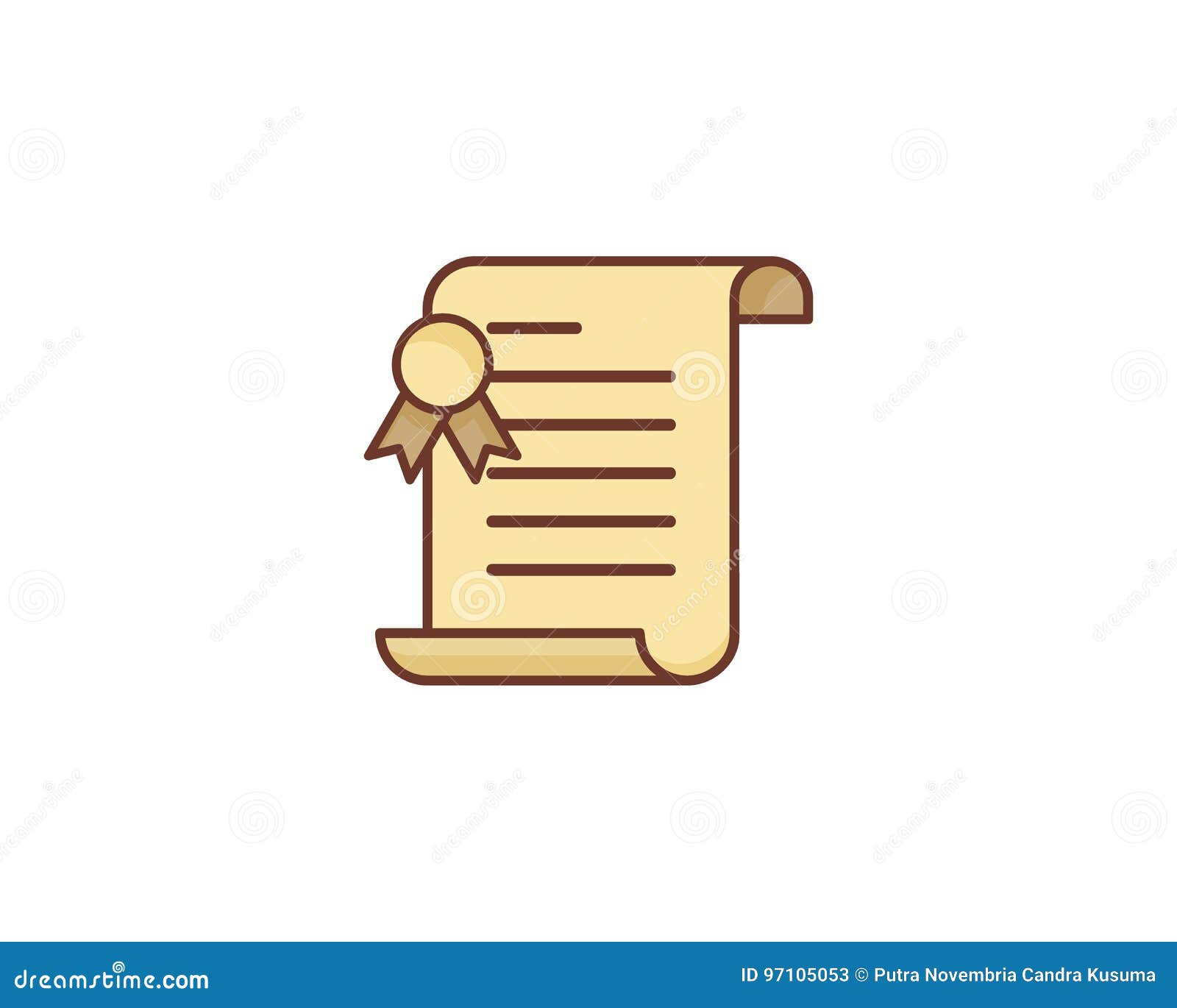 Paper Scroll Icon Logo Design Element Stock Vector - Illustration of ...