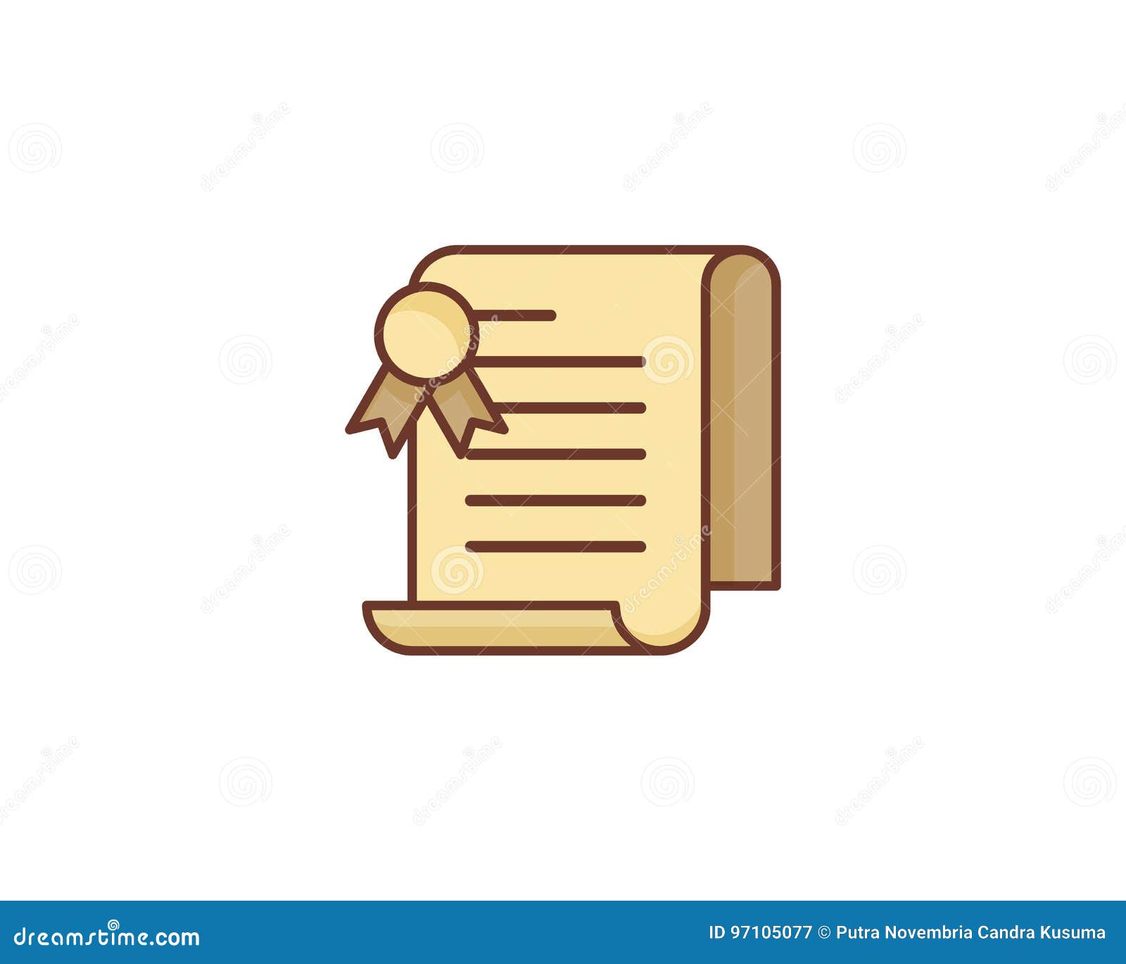 Paper Scroll Icon Logo Design Element Stock Vector - Illustration of ...