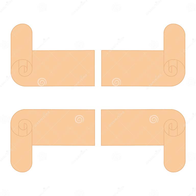 Paper Scroll Templates As a Design Element2 Stock Vector - Illustration ...