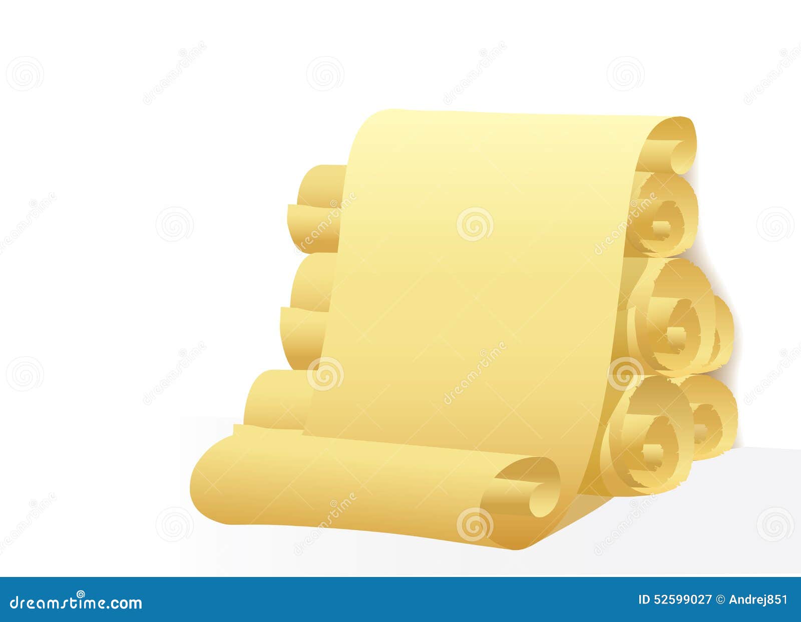 Paper scroll. stock vector. Illustration of icon, paper - 52599027