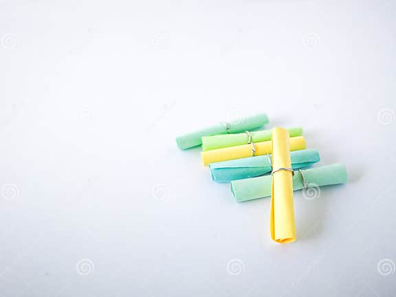 Paper Scrolls stock photo. Image of plastic, symbolic - 100232784