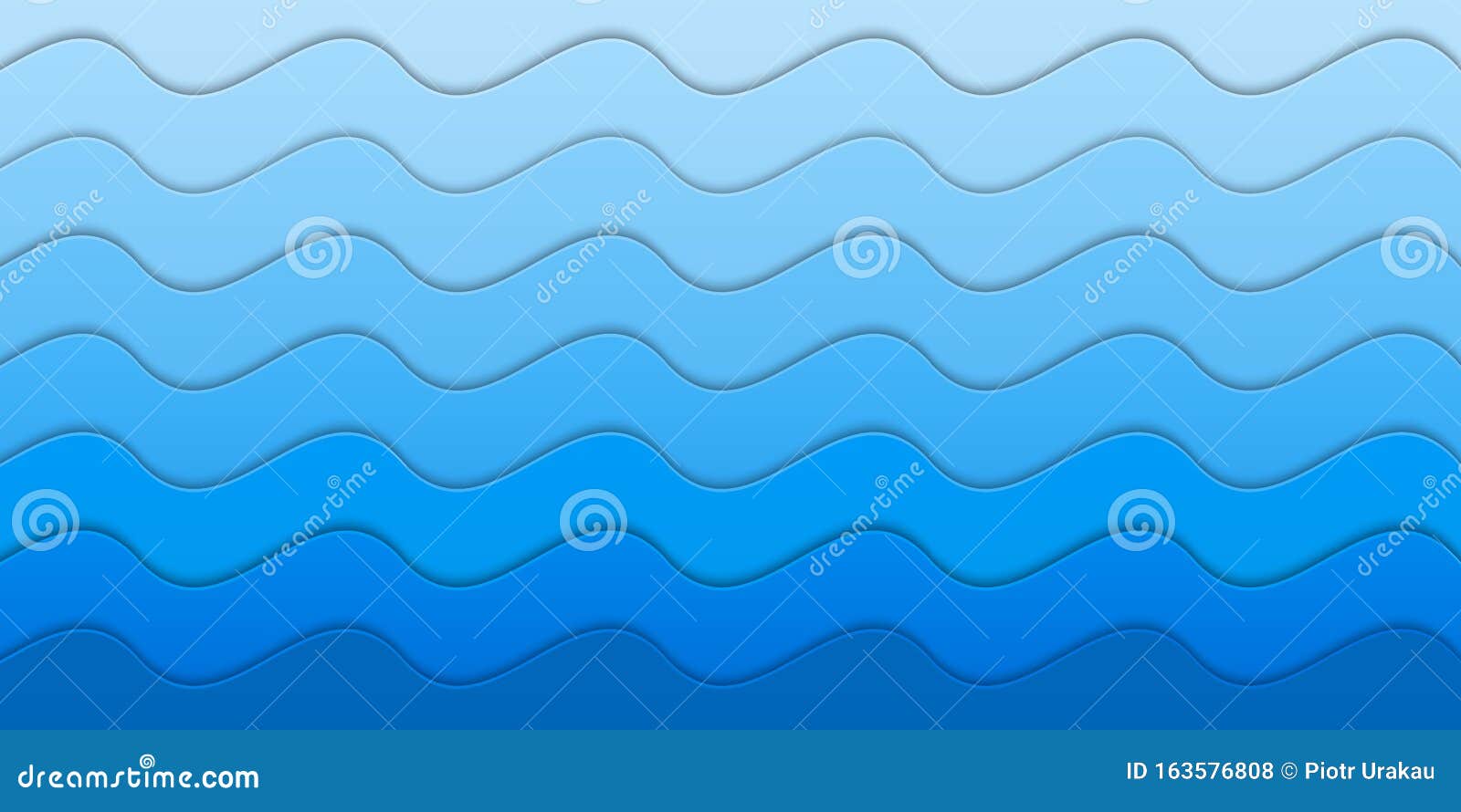 Paper sea waves pattern stock vector. Illustration of paper - 163576808