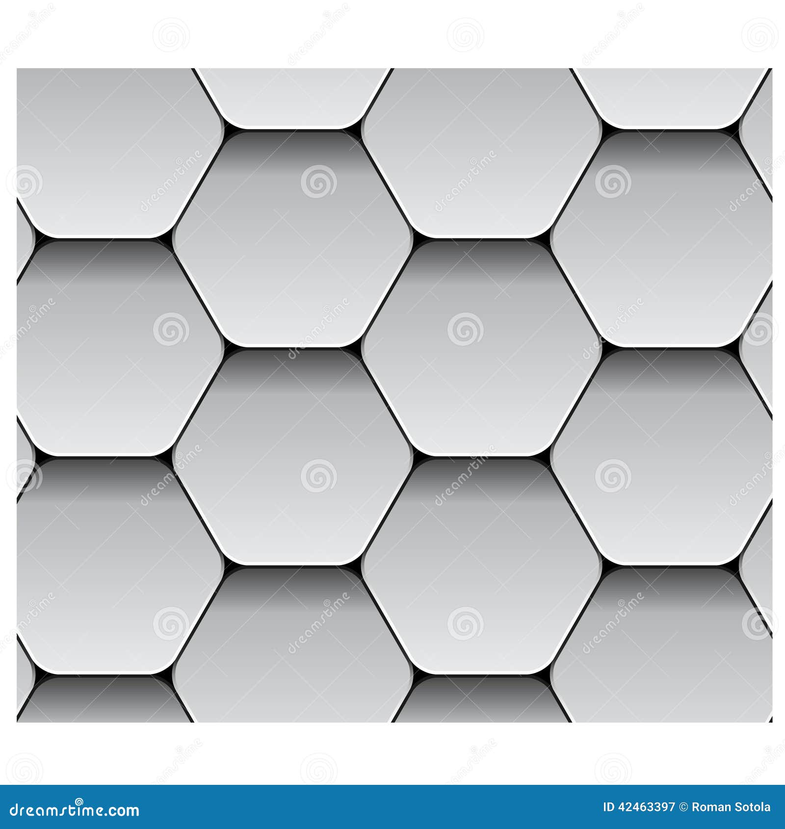 Paper Seamless Hexagon Pattern Stock Vector - Illustration of modern ...
