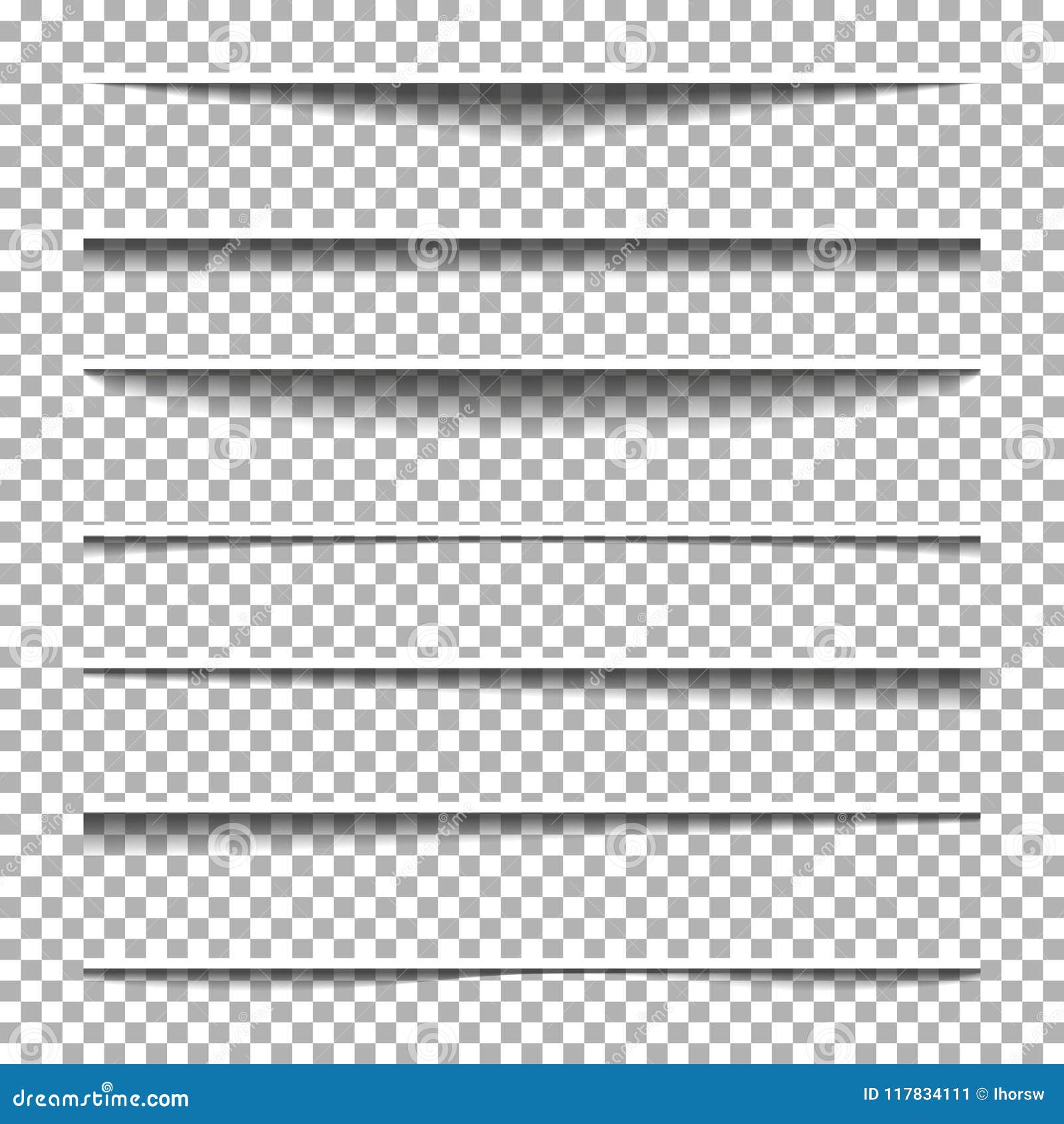 Paper Shadow Effect Set. Banners Shadow Vector Stock Vector ...