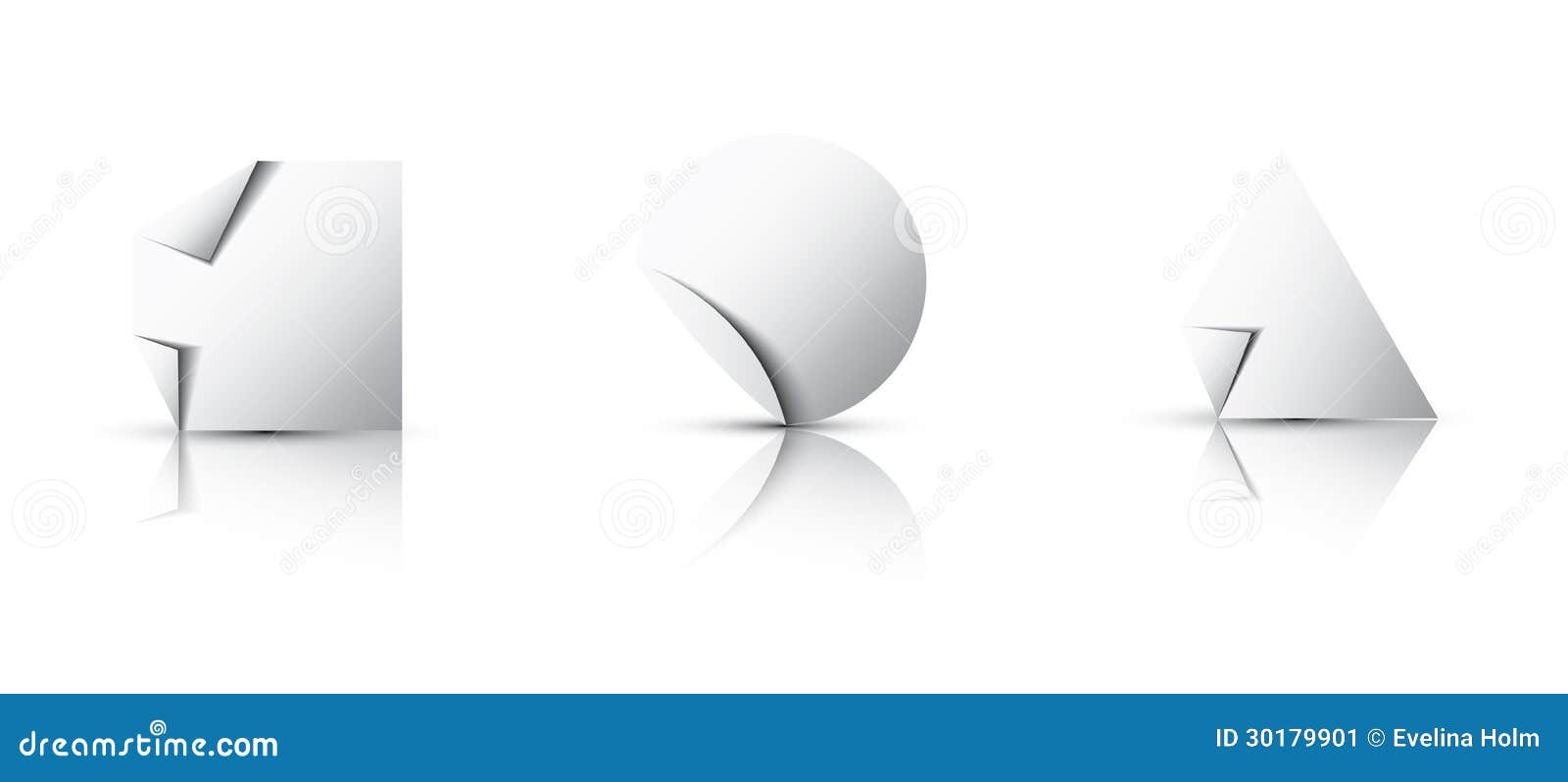 Paper shapes stock vector. Illustration of graphic, composition - 30179901