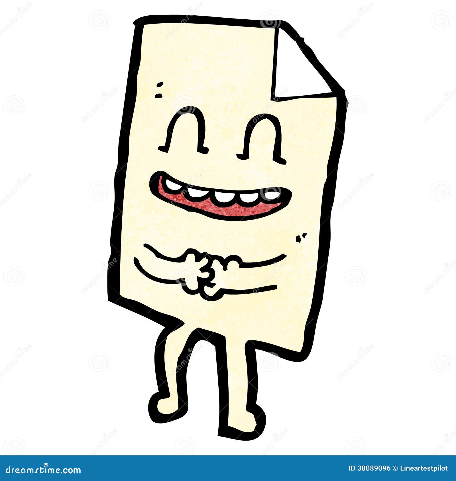 Paper Sheet Cartoon Character Stock Vector - Illustration of clip, cute ...