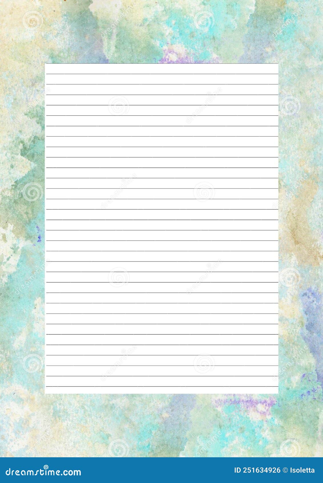 Digital Colorful Modern Letter Printable Paper Design. Elegant Graphic ...