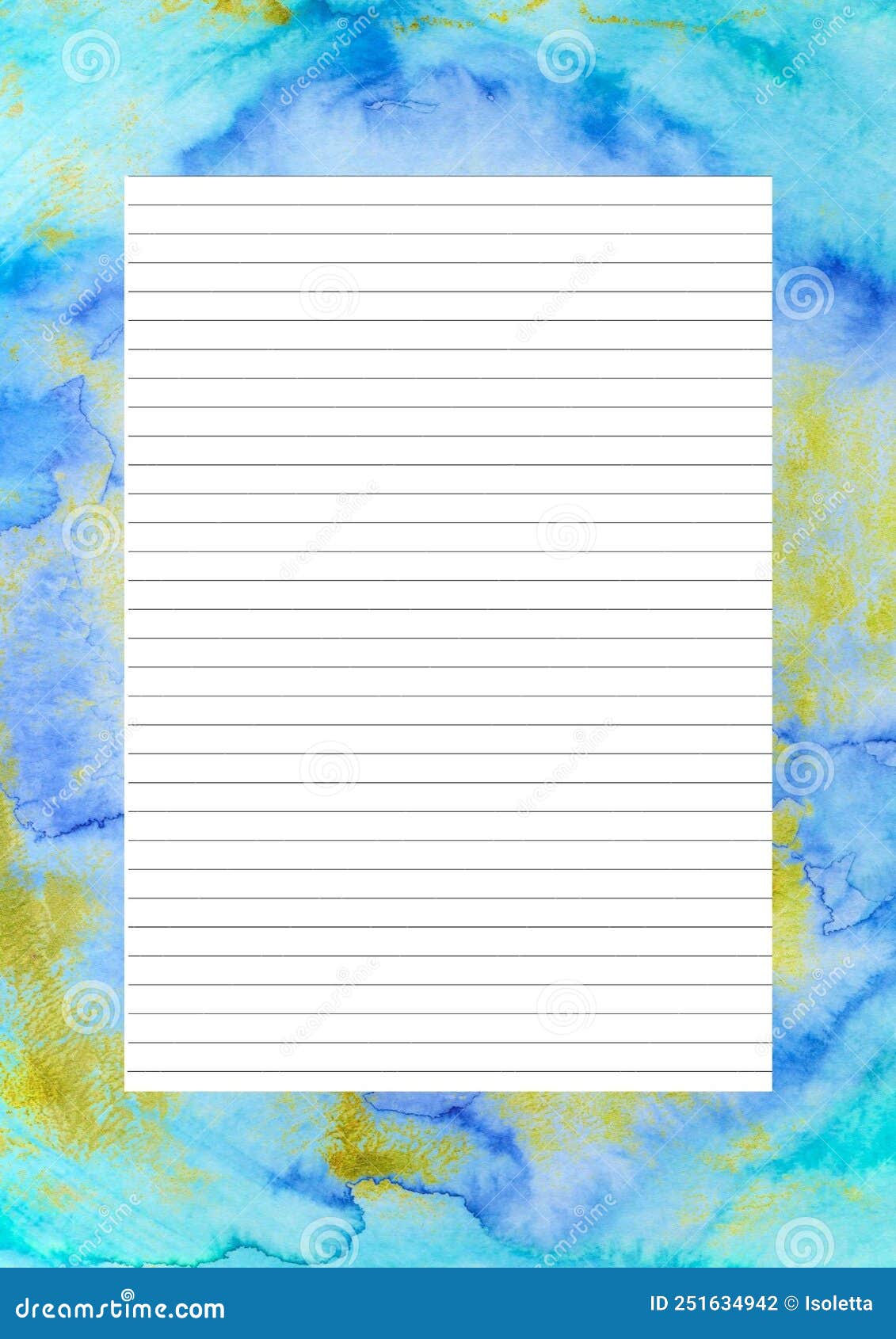 Digital Colorful Modern Letter Printable Paper Design. Elegant Graphic ...