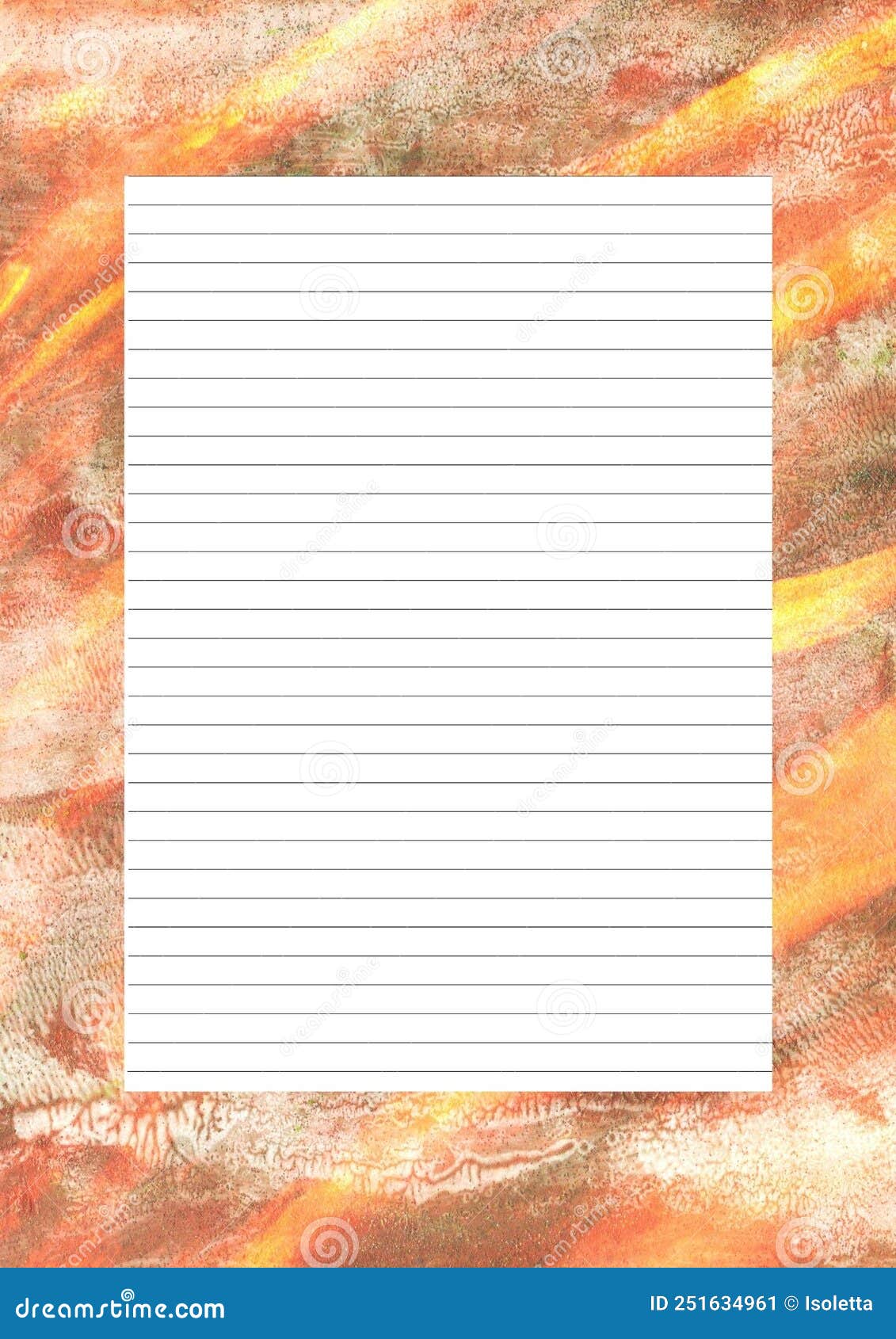 Digital Colorful Modern Letter Printable Paper Design. Elegant Graphic ...