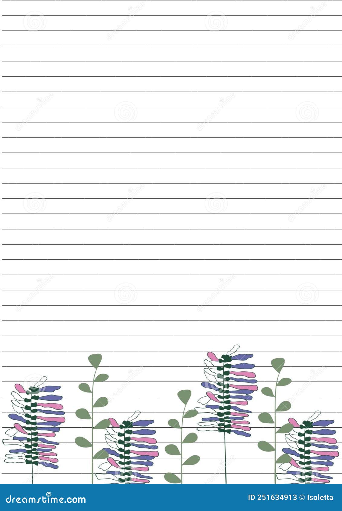 Digital Colorful Modern Letter Printable Paper Design. Elegant Graphic ...