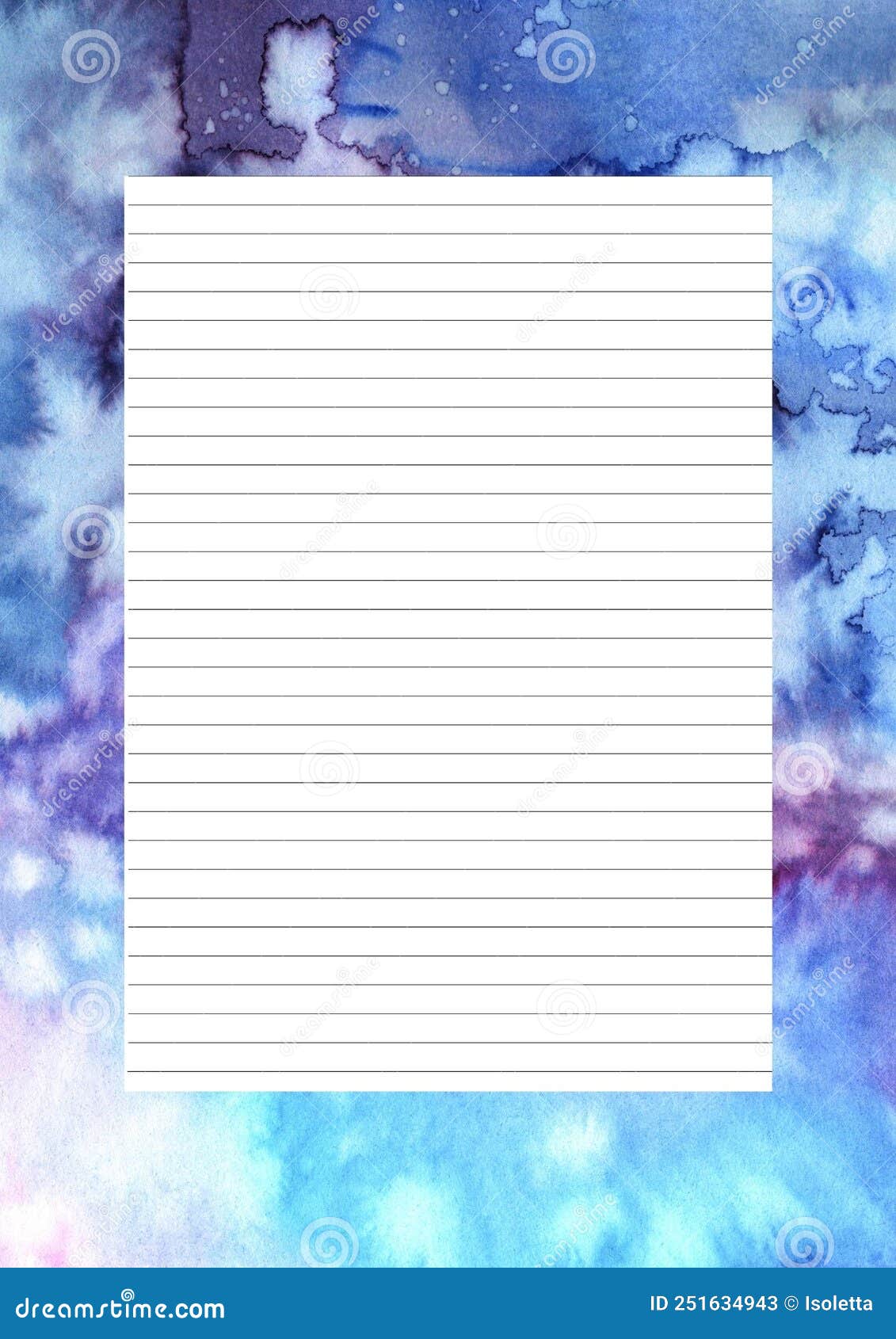 Digital Colorful Modern Letter Printable Paper Design. Elegant Graphic ...