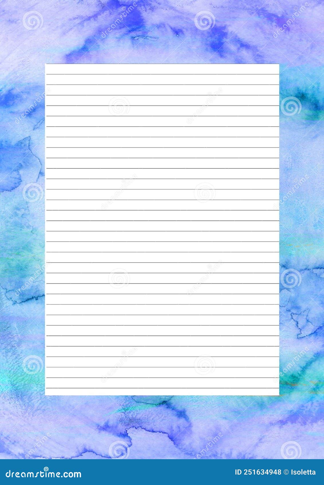 Digital Colorful Modern Letter Printable Paper Design. Elegant Graphic ...