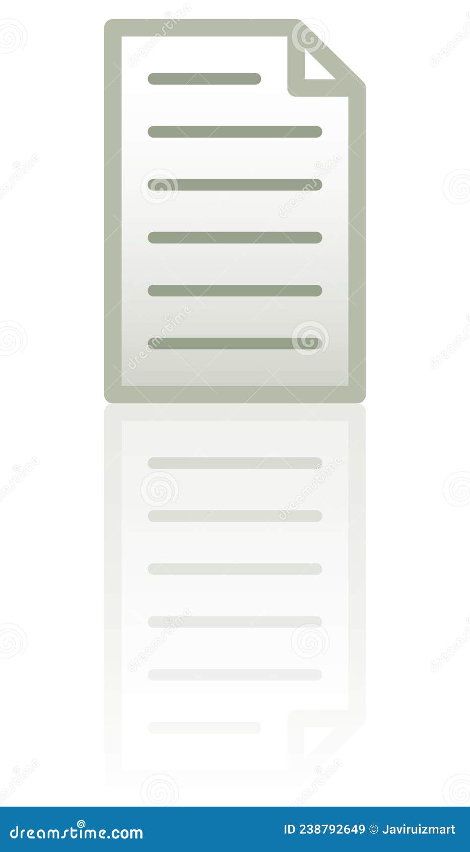 Paper sheet icon stock vector. Illustration of paper - 238792649