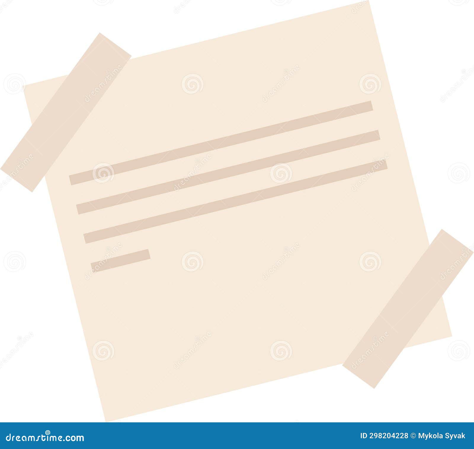 Paper Sheet Icon stock vector. Illustration of business - 298204228