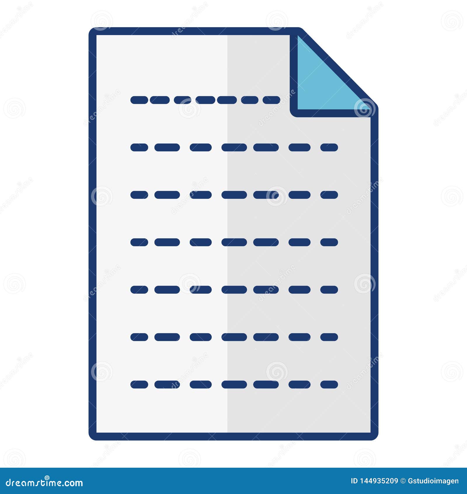 Paper sheet icon stock vector. Illustration of icon - 144935209