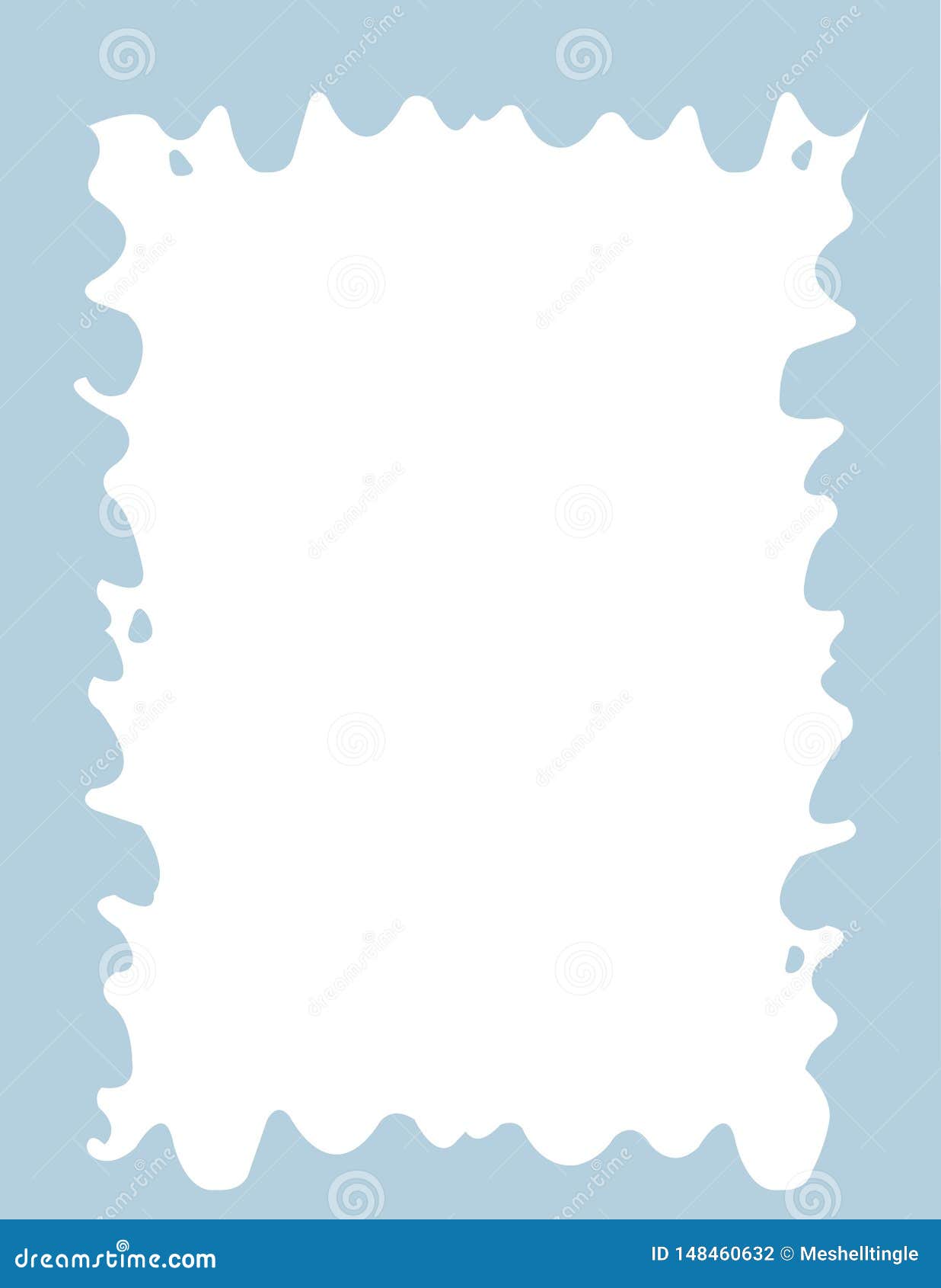 Paper Sheet with Melting Borders Stock Vector - Illustration of border ...