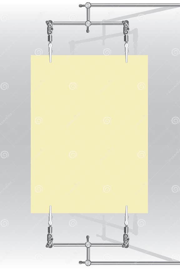 Paper Sheet with Metal Clips(vector,CM Stock Vector - Illustration of ...