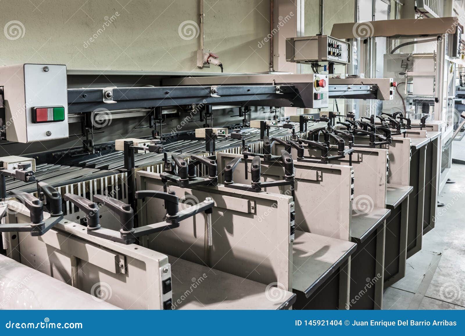 Paper Sheet Sorting Machine in a Printing Press Stock Photo - Image of ...
