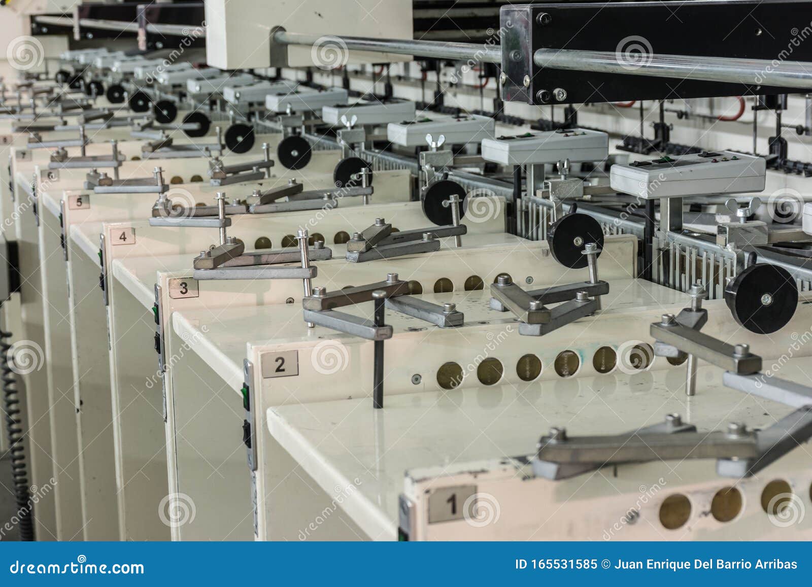 Paper Sheet Sorting Machine in a Printing Press Stock Image - Image of ...