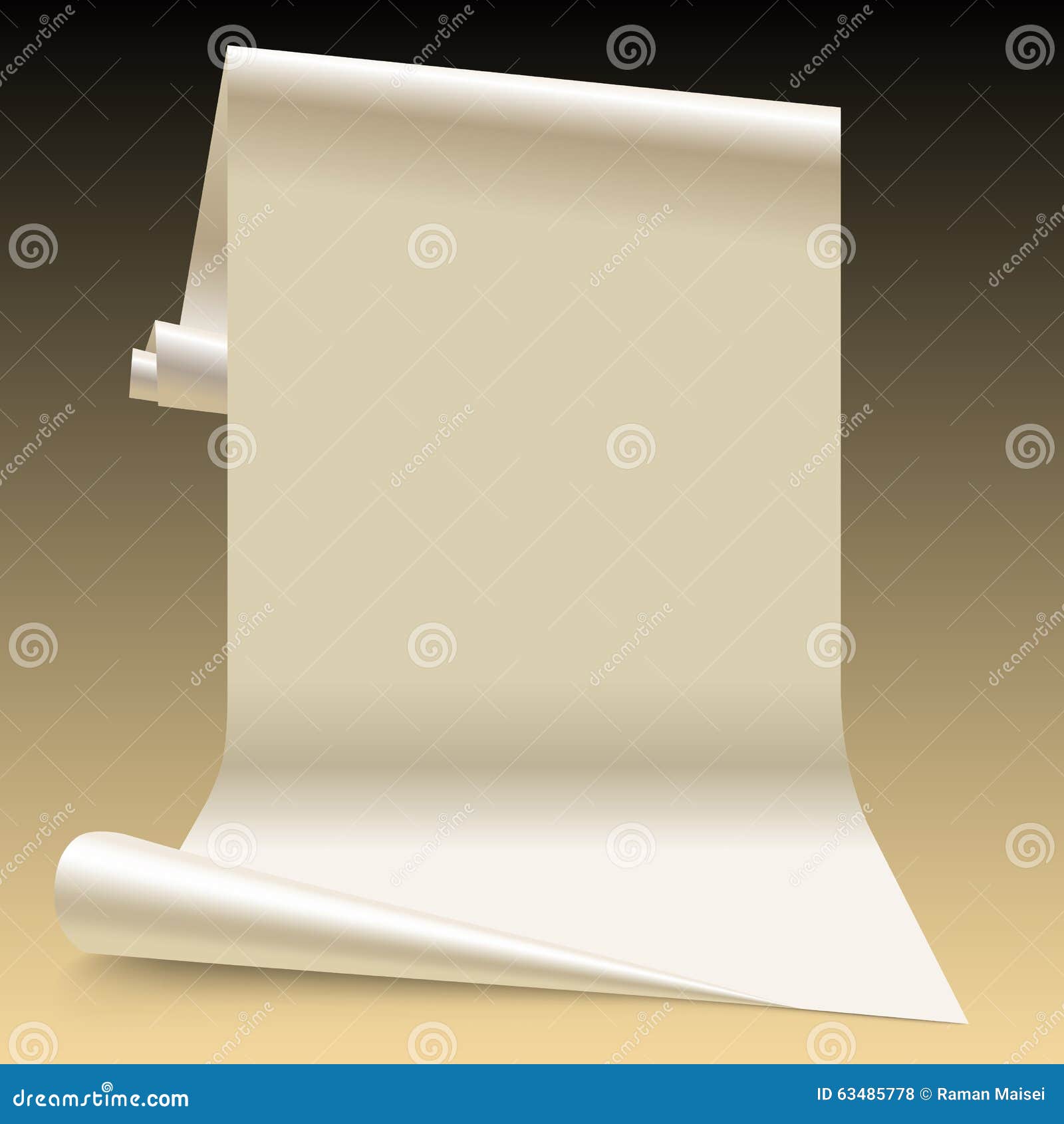 Paper sheet stock vector. Illustration of white, classic - 63485778