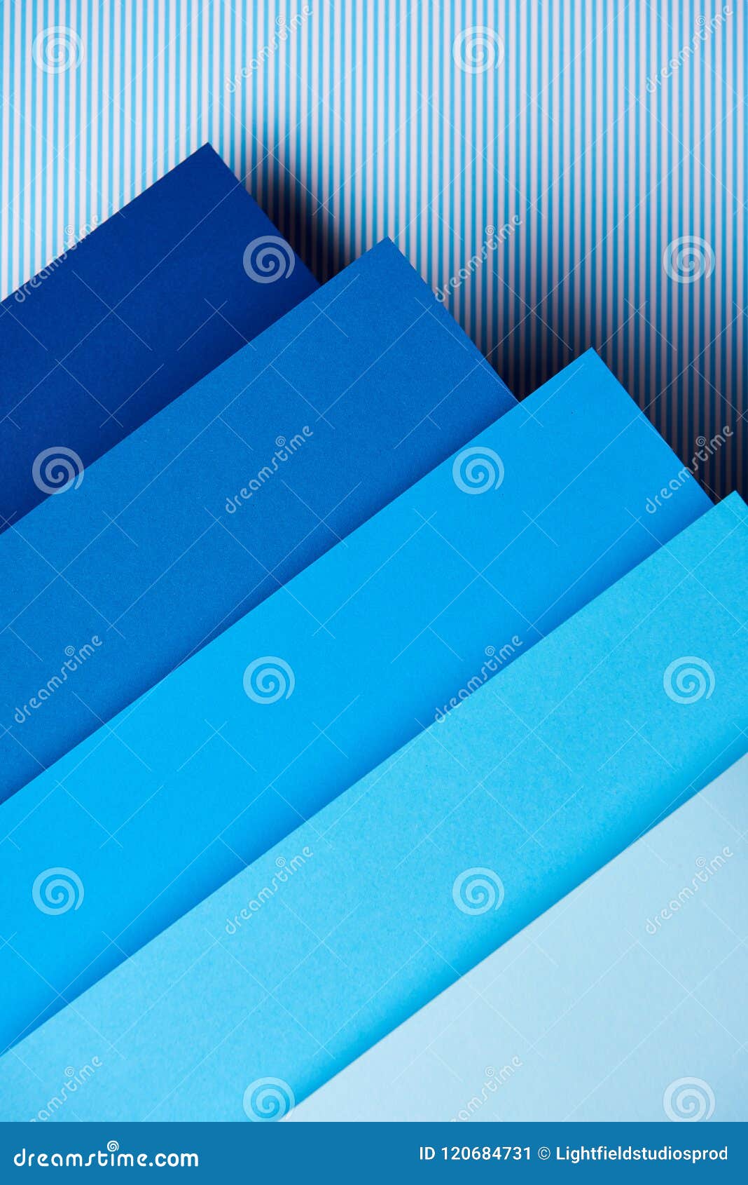 Paper sheets in blue tones stock image. Image of copy - 120684731