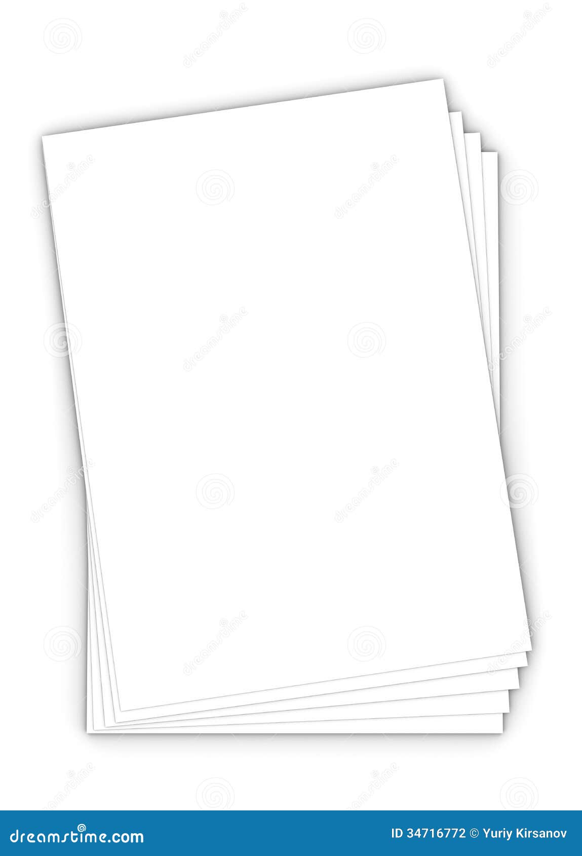 Paper Sheets stock illustration. Illustration of stack - 34716772