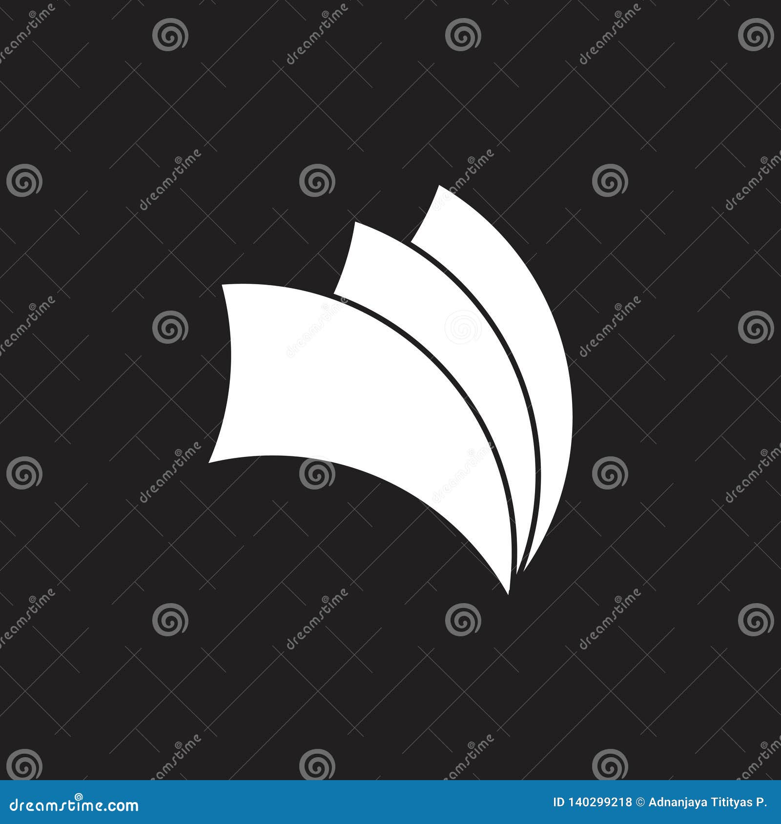 Paper Sheets Design for Document Office Business Logo Stock Vector ...