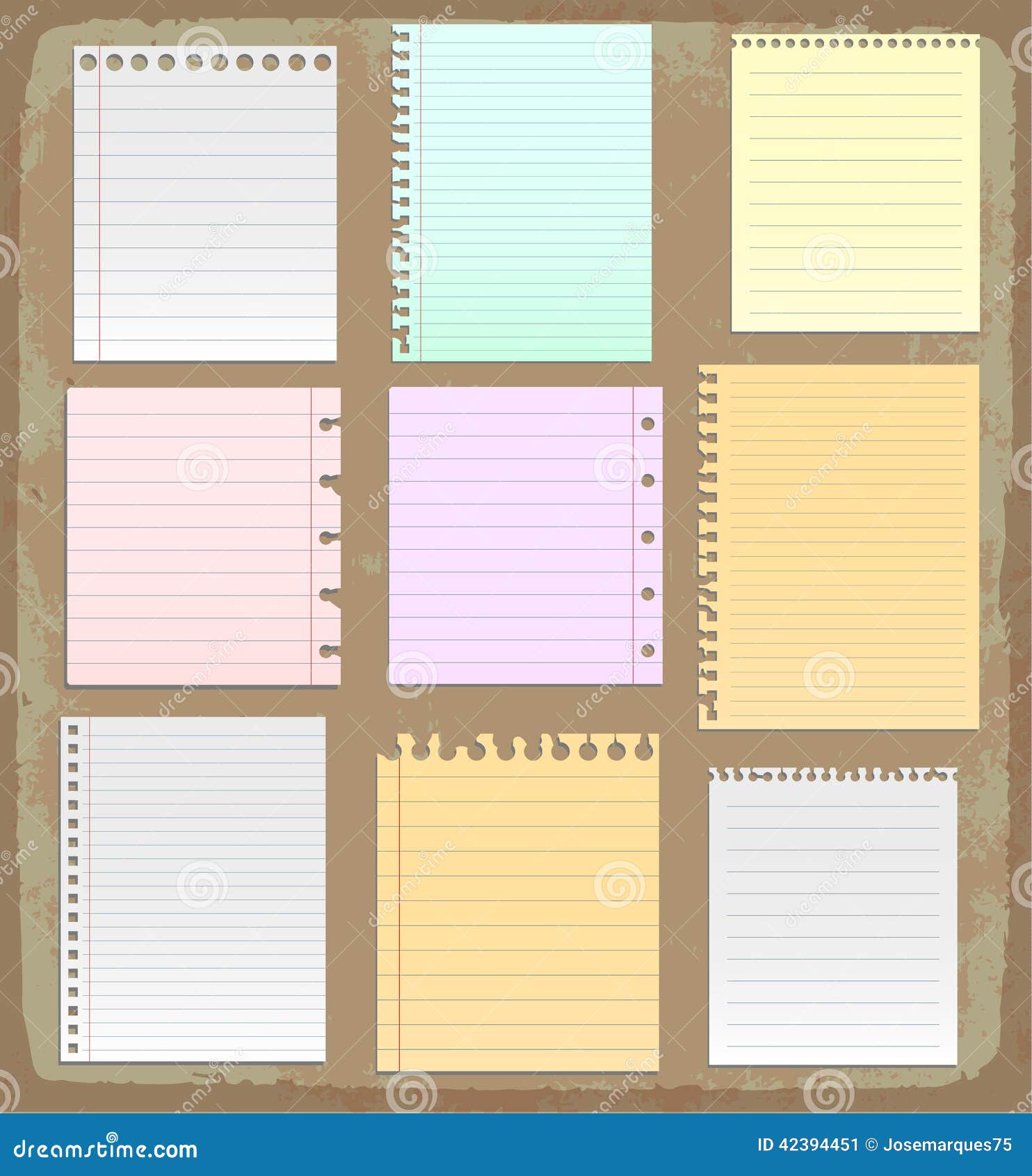 Paper Sheets, Lined Paper and Note Paper Stock Vector - Illustration of ... Paper Sheets, Lined Paper and Note Paper Stock Vector - Illustration of ...