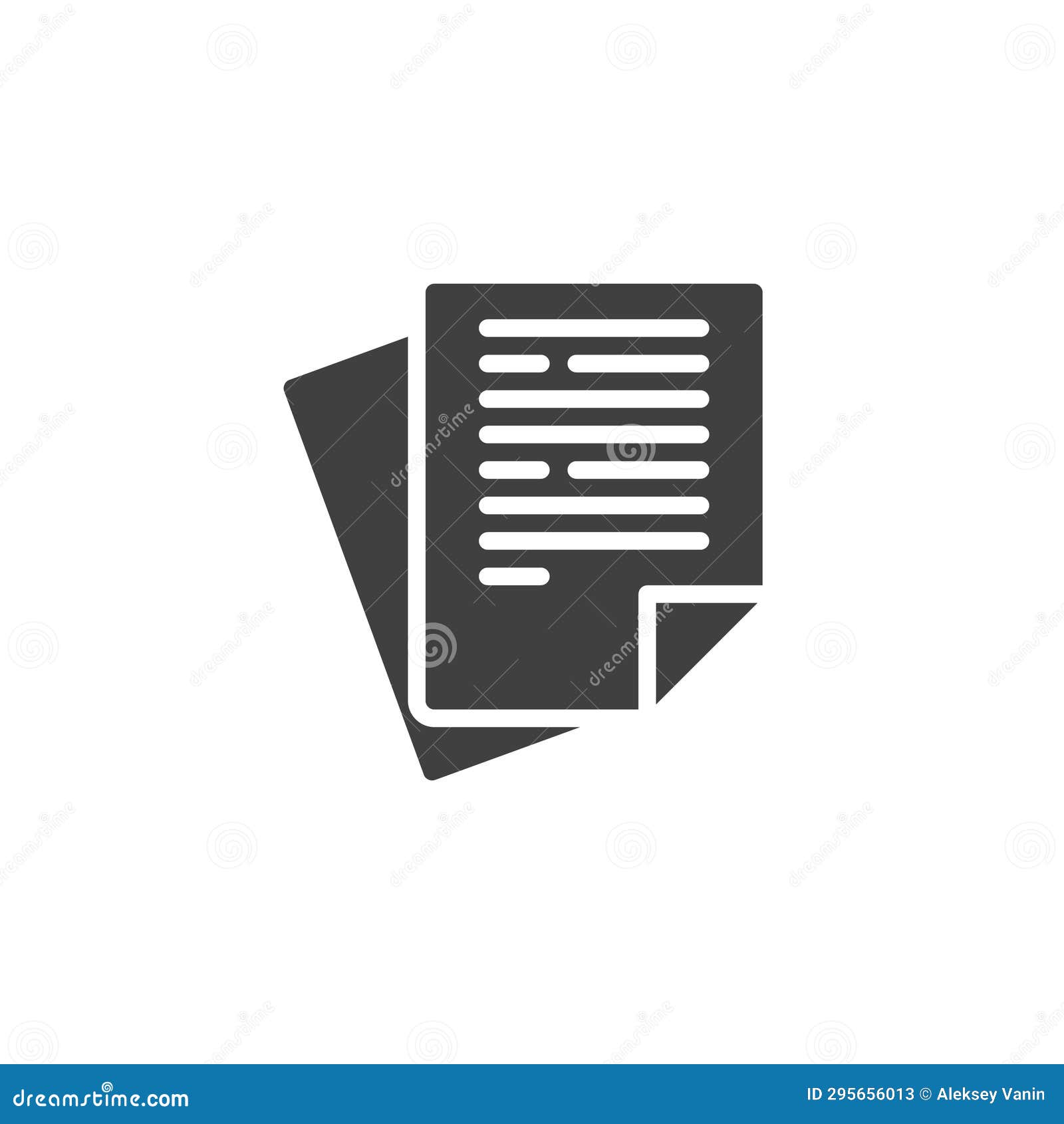 Paper sheets vector icon stock illustration. Illustration of glyph ...