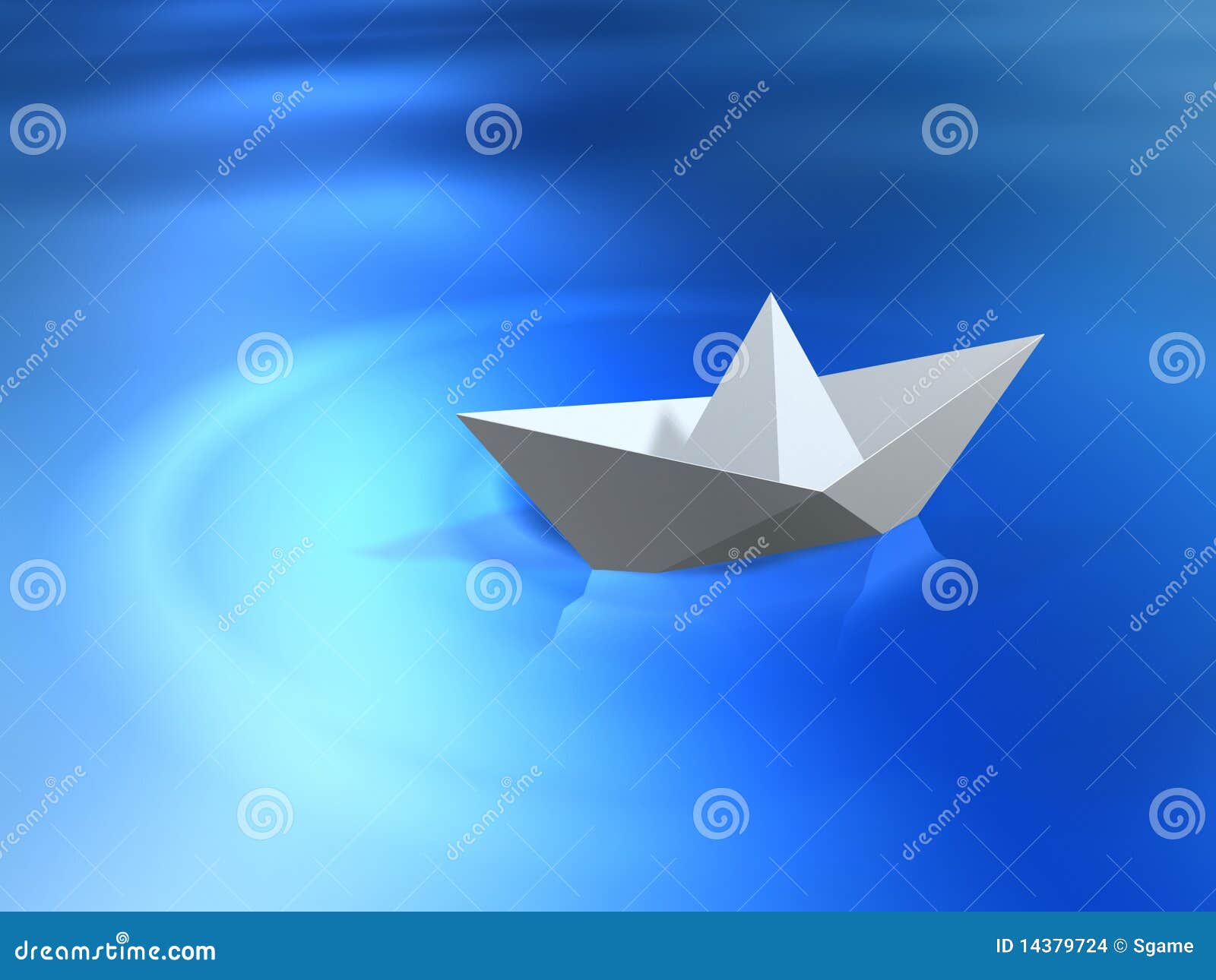 Paper ship stock illustration. Illustration of float - 14379724