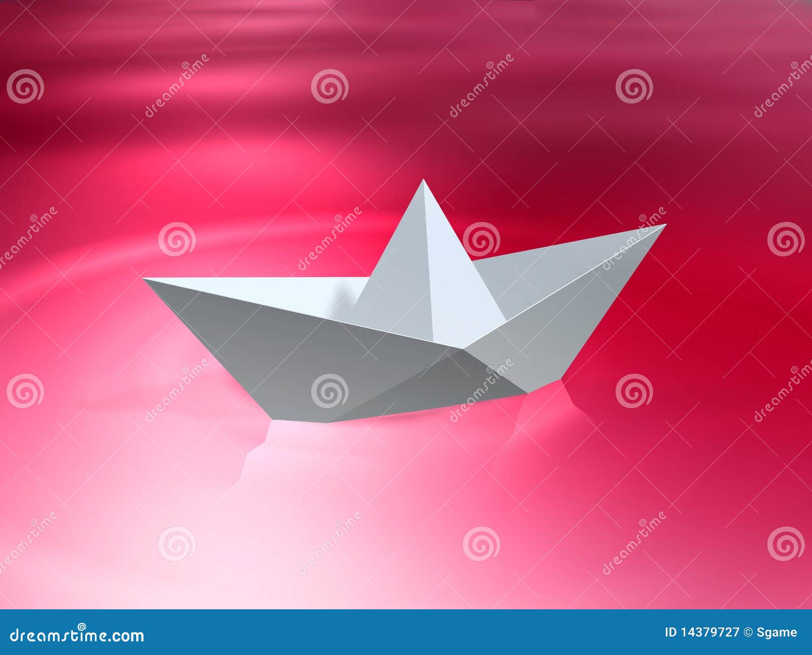 Paper ship stock illustration. Illustration of paper - 14379727