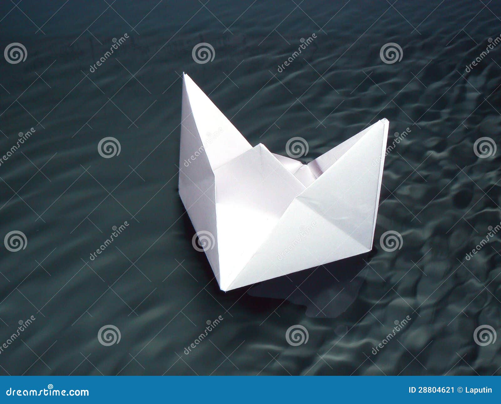 Paper ship stock image. Image of blue, river, paper, communications ...