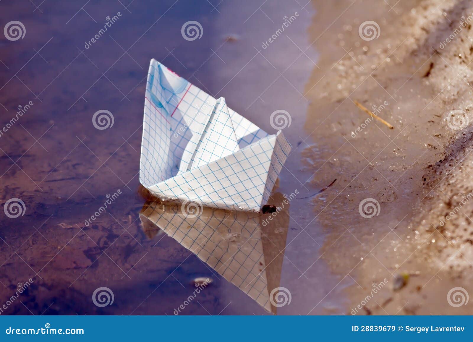 Paper ship stock image. Image of game, ship, origami - 28839679