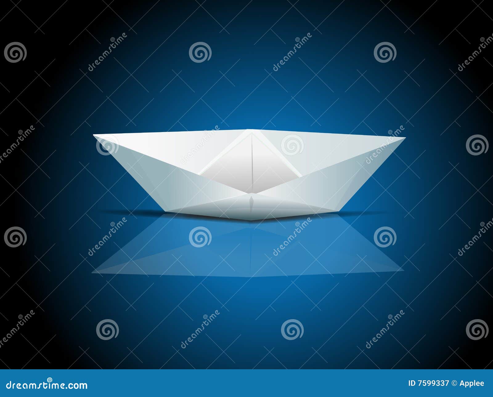 PAPER SHIP stock vector. Illustration of sail, black, abstract - 7599337